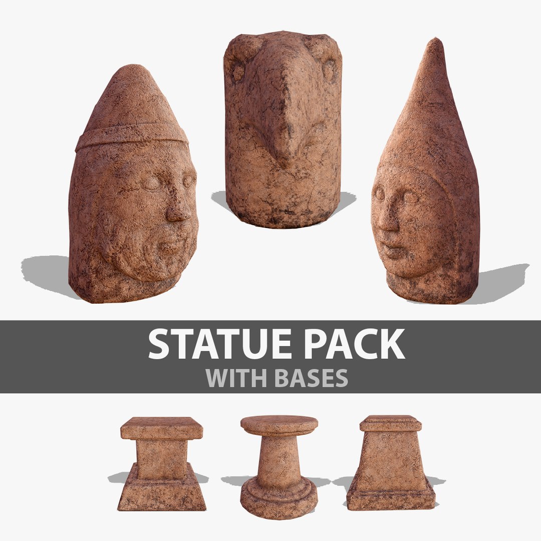 Statue Pack 3D Model - TurboSquid 1609940