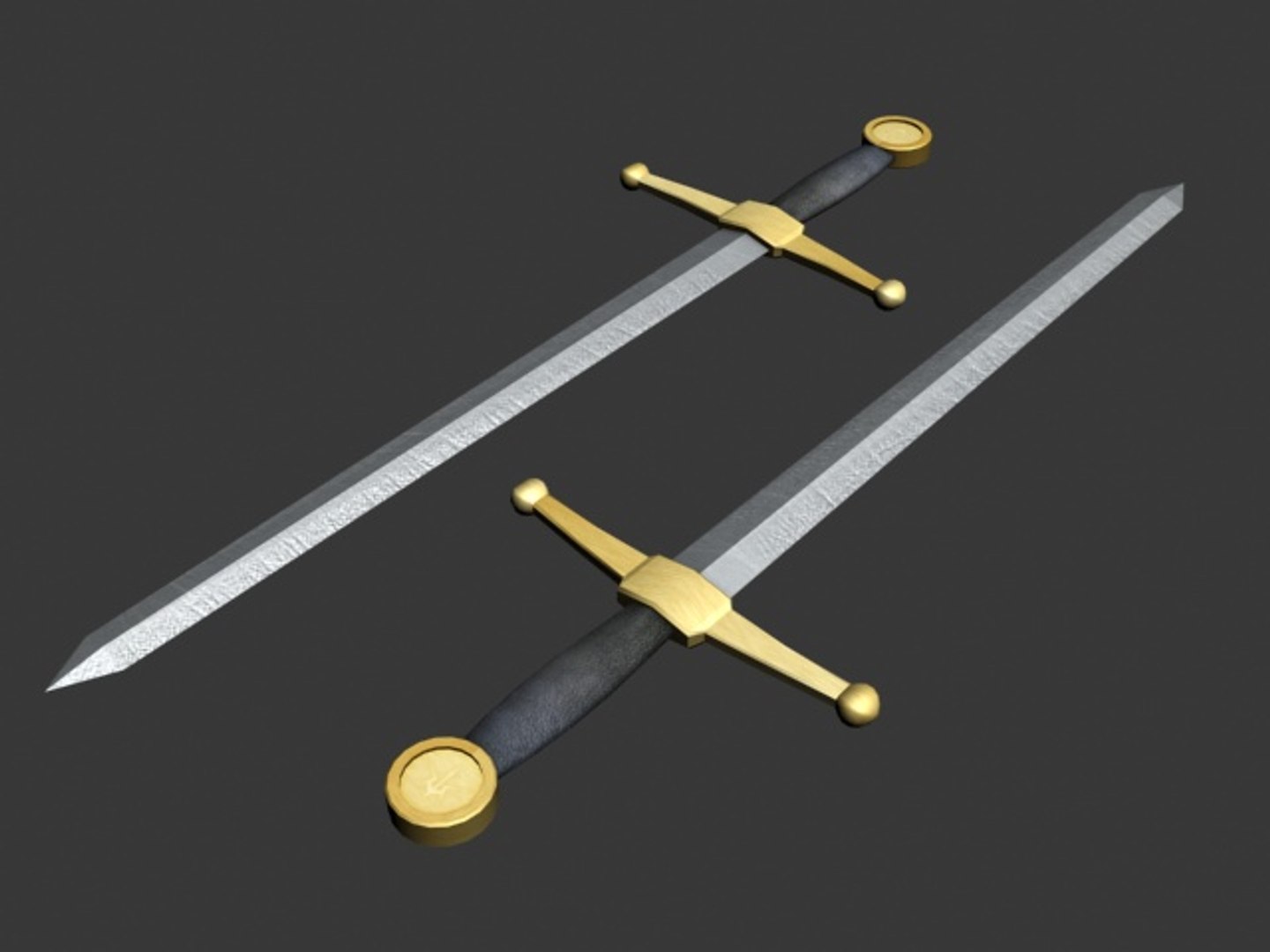 3d Model Knight Sword