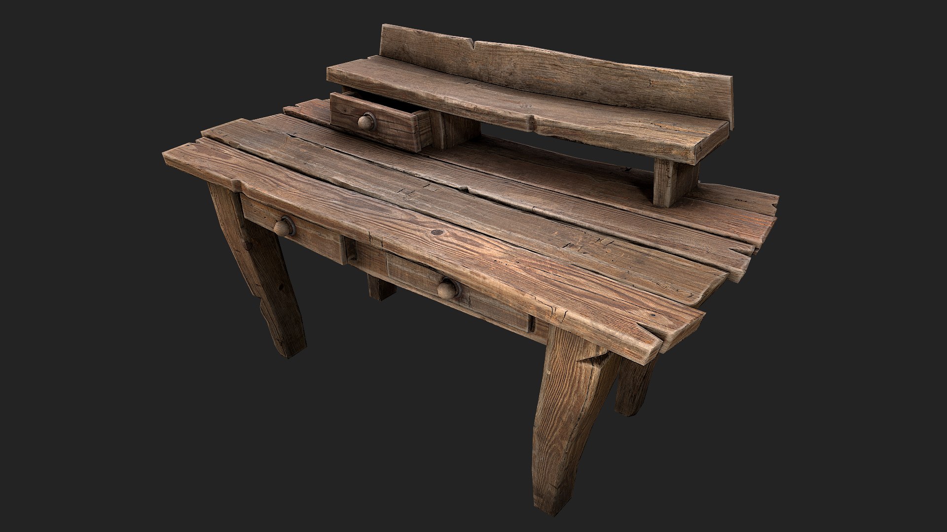 Medieval Lab Table 3D - TurboSquid 1832998