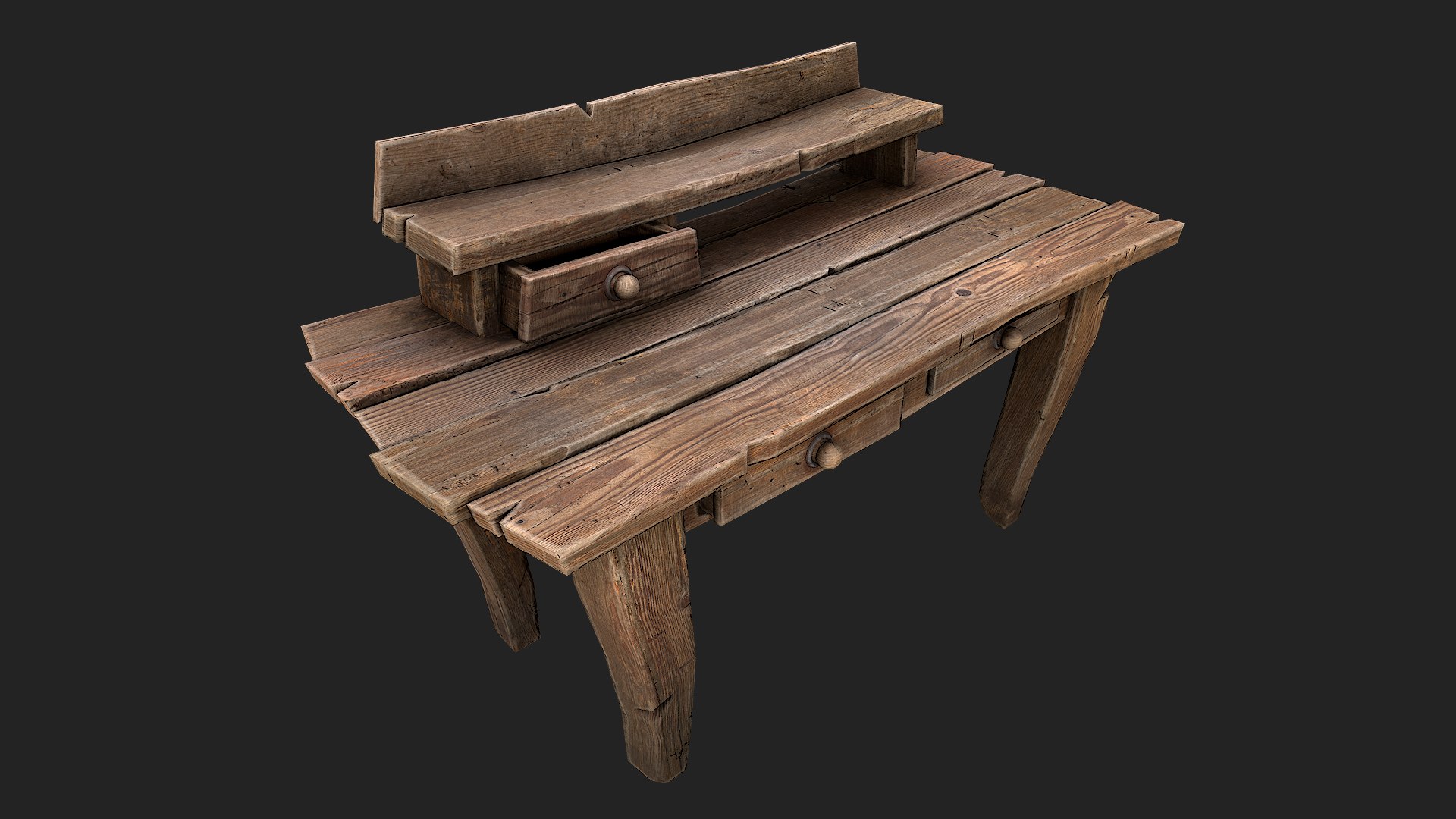 Medieval Lab Table 3D - TurboSquid 1832998