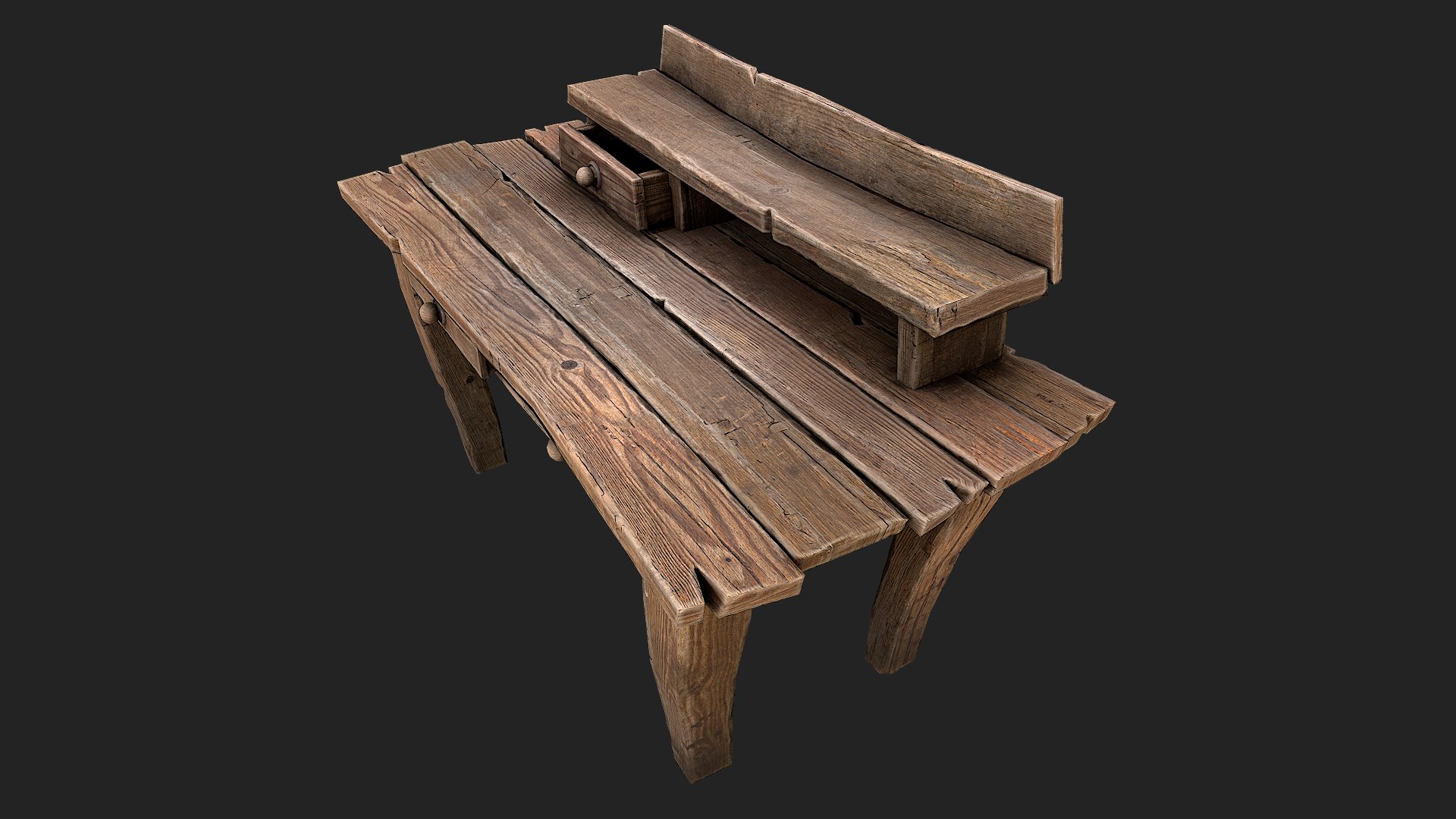Medieval Lab Table 3D - TurboSquid 1832998