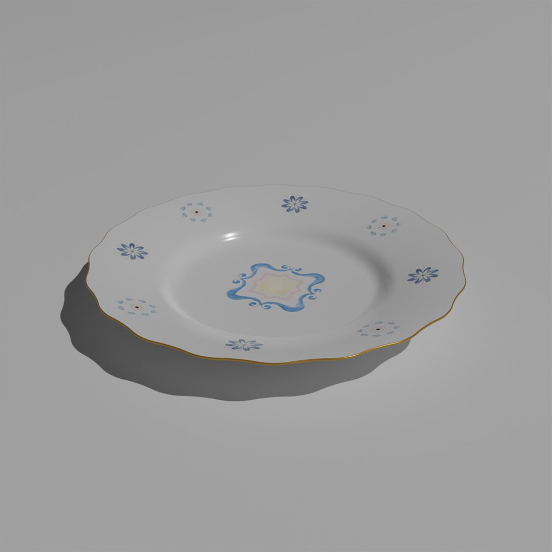 3D Ceramic Plate - TurboSquid 2204872