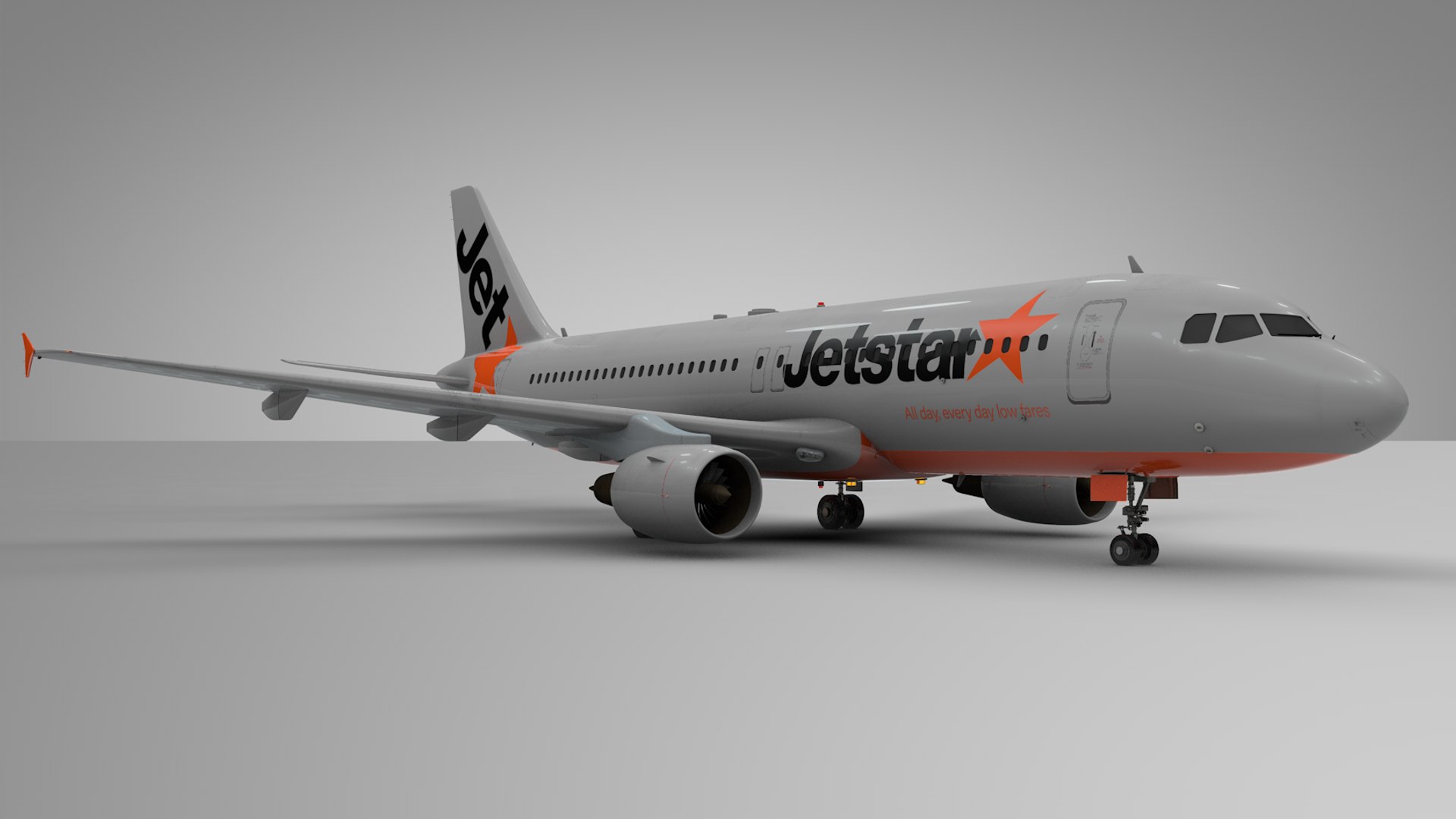 3D jetstar airbus a320 l512 - TurboSquid 1489389