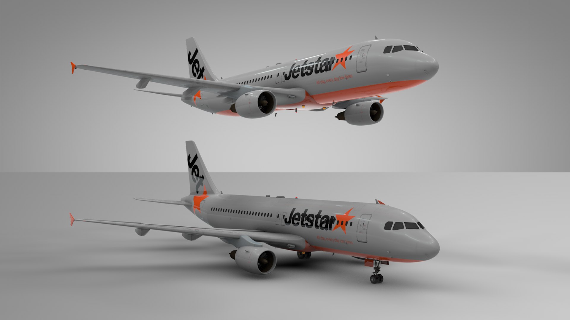 3D jetstar airbus a320 l512 - TurboSquid 1489389