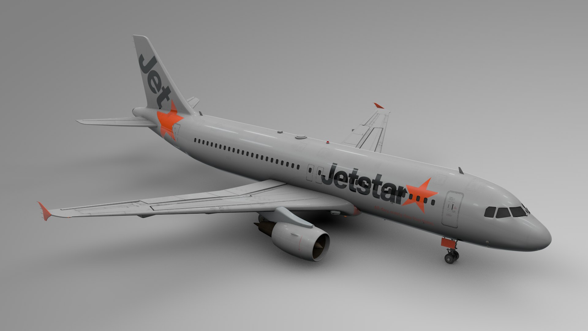 3D jetstar airbus a320 l512 - TurboSquid 1489389