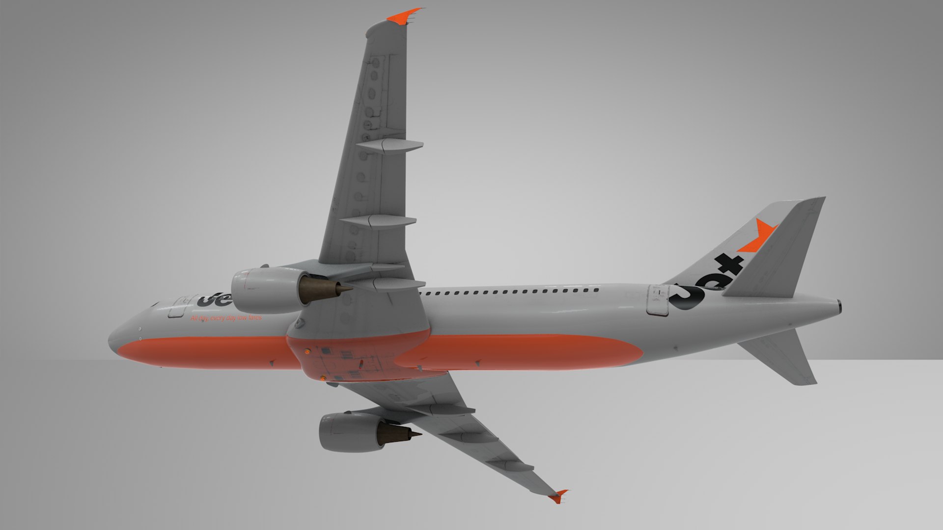 3D jetstar airbus a320 l512 - TurboSquid 1489389