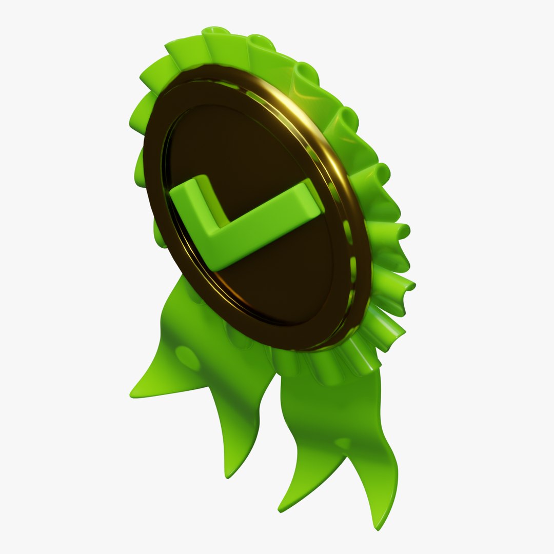 3D check prize checkmark - TurboSquid 1685161