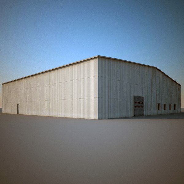 3d model of industrial building v4