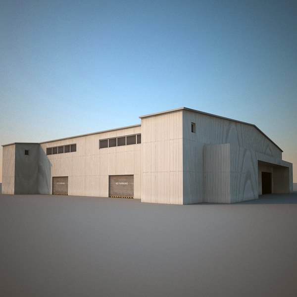 3d model of industrial building v4