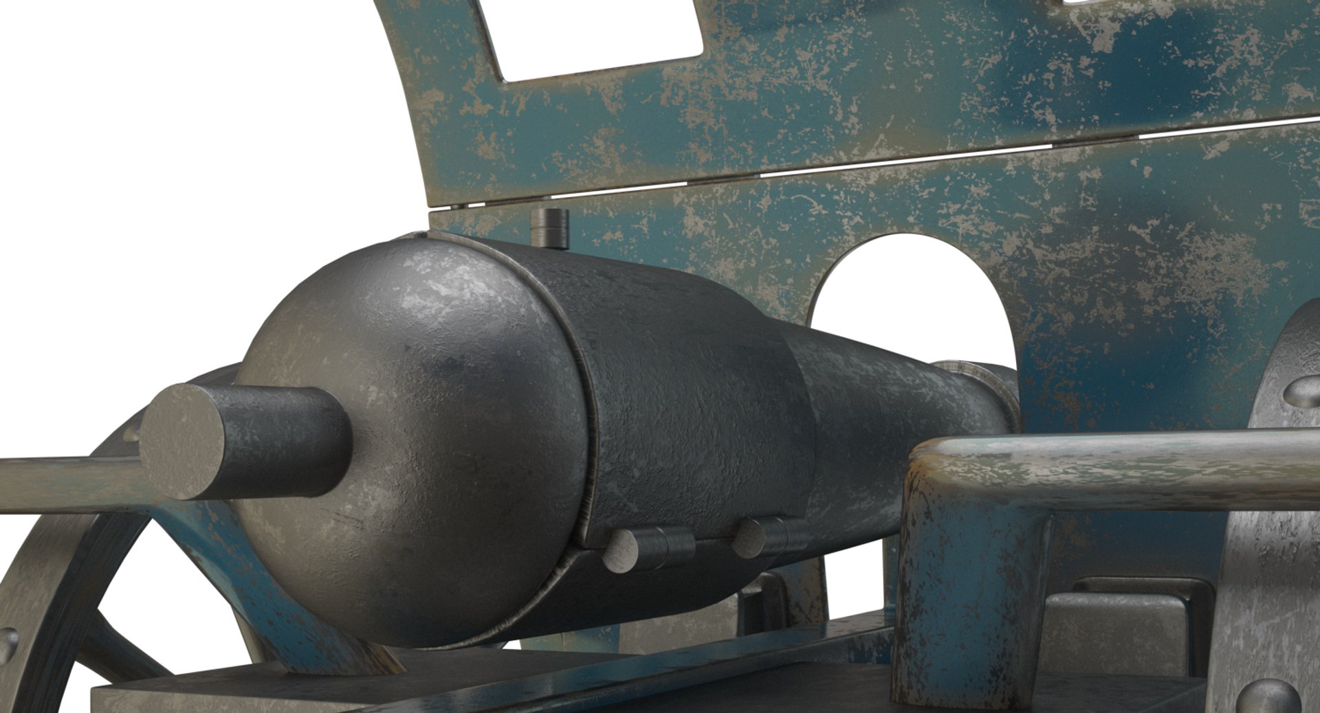 3D Ww1 Cannon Model - TurboSquid 1158935