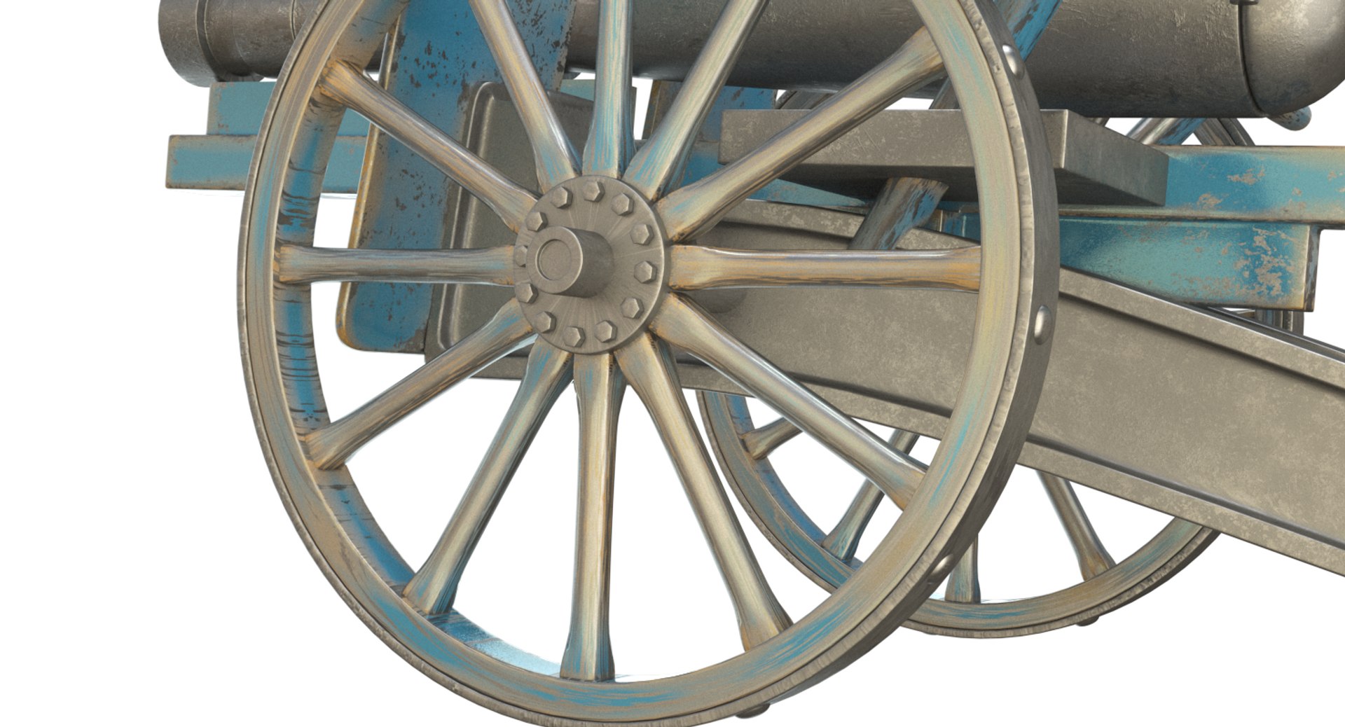 3D Ww1 Cannon Model - TurboSquid 1158935
