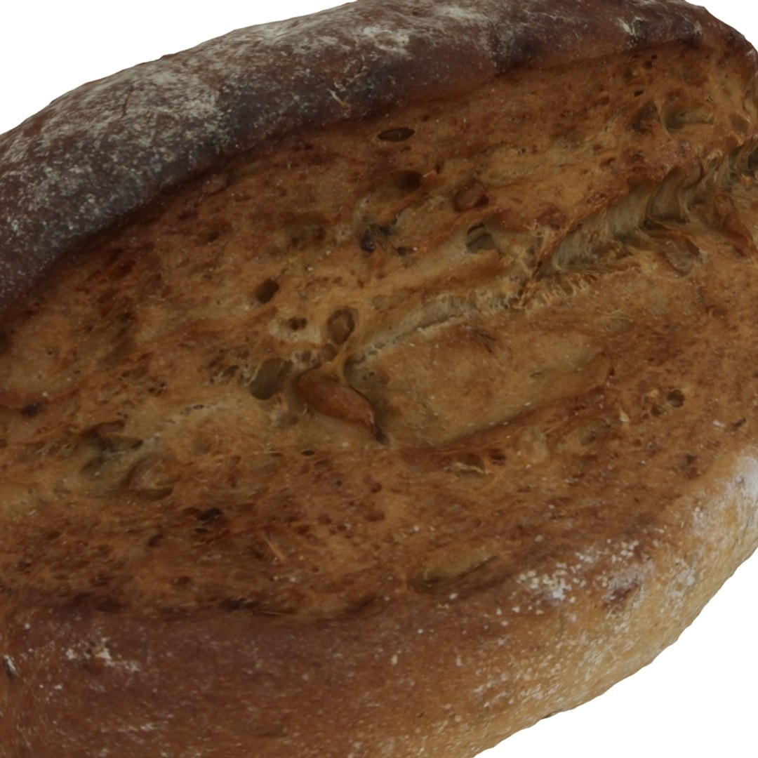 3d Photorealistic German Rye Bread