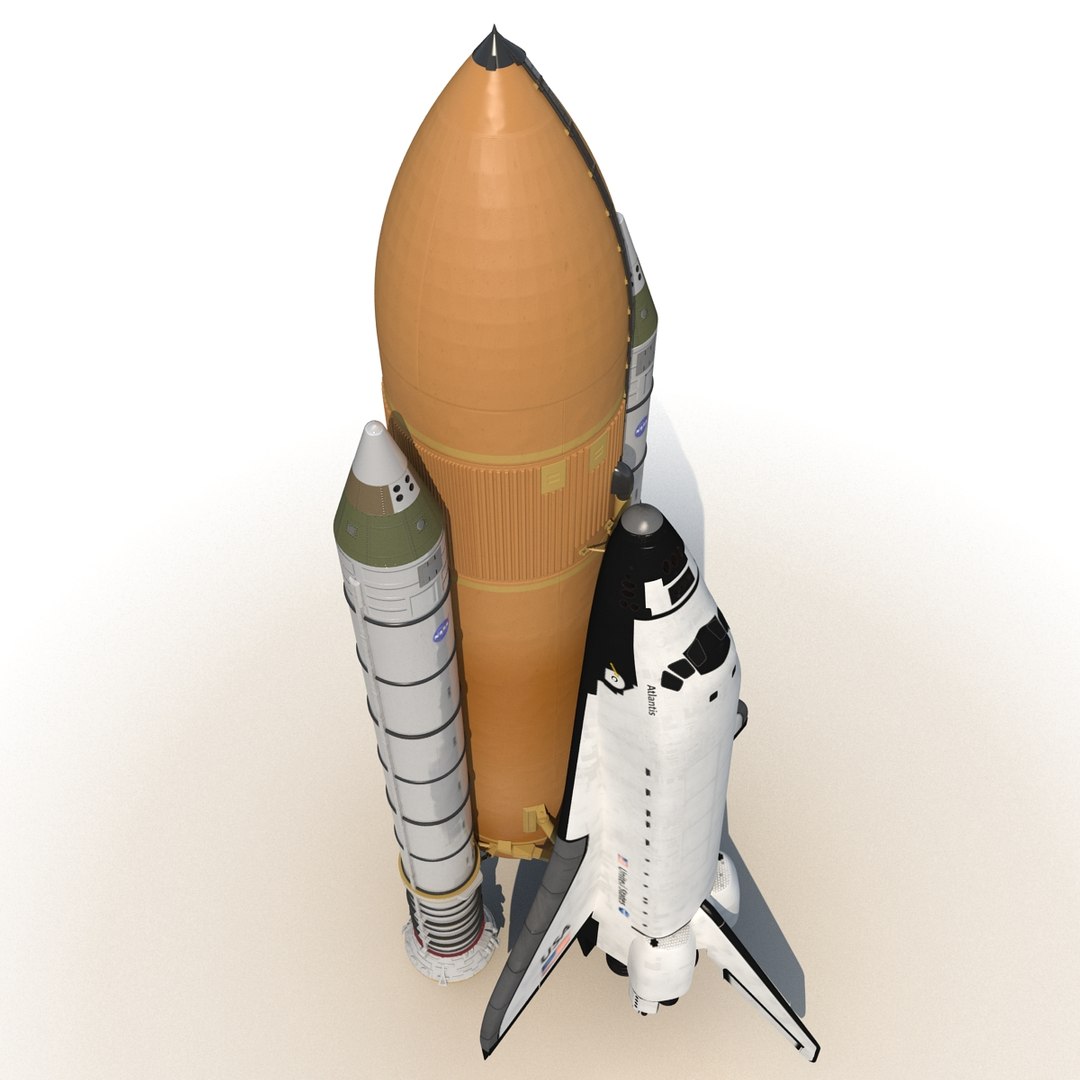 3d space shuttle boosters