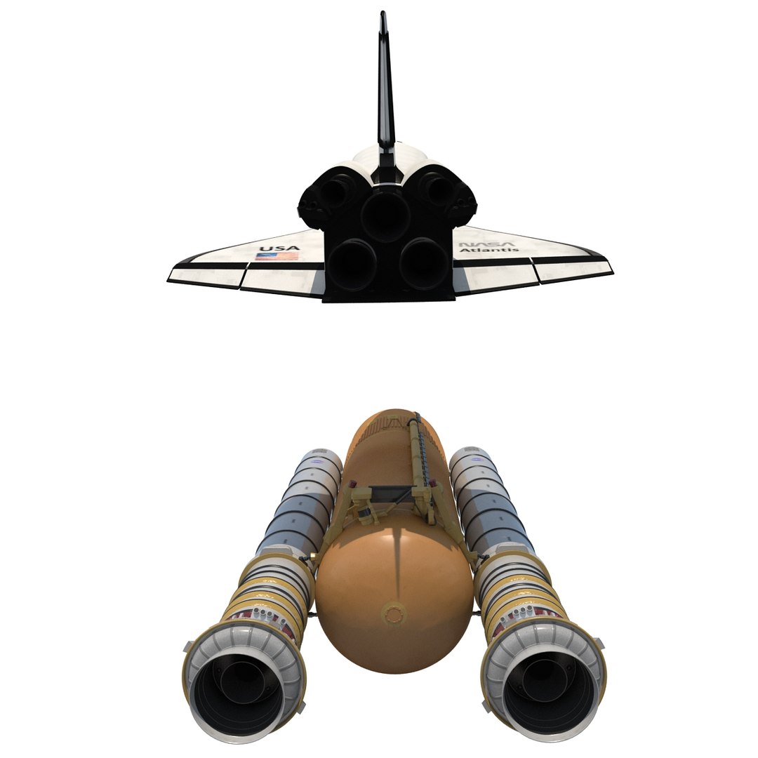3d space shuttle boosters