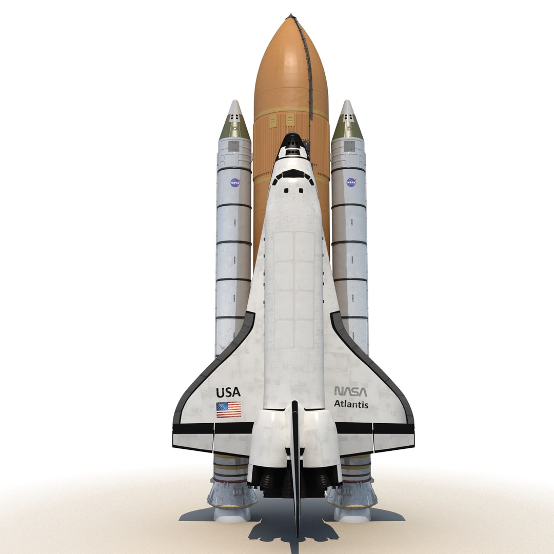3d space shuttle boosters