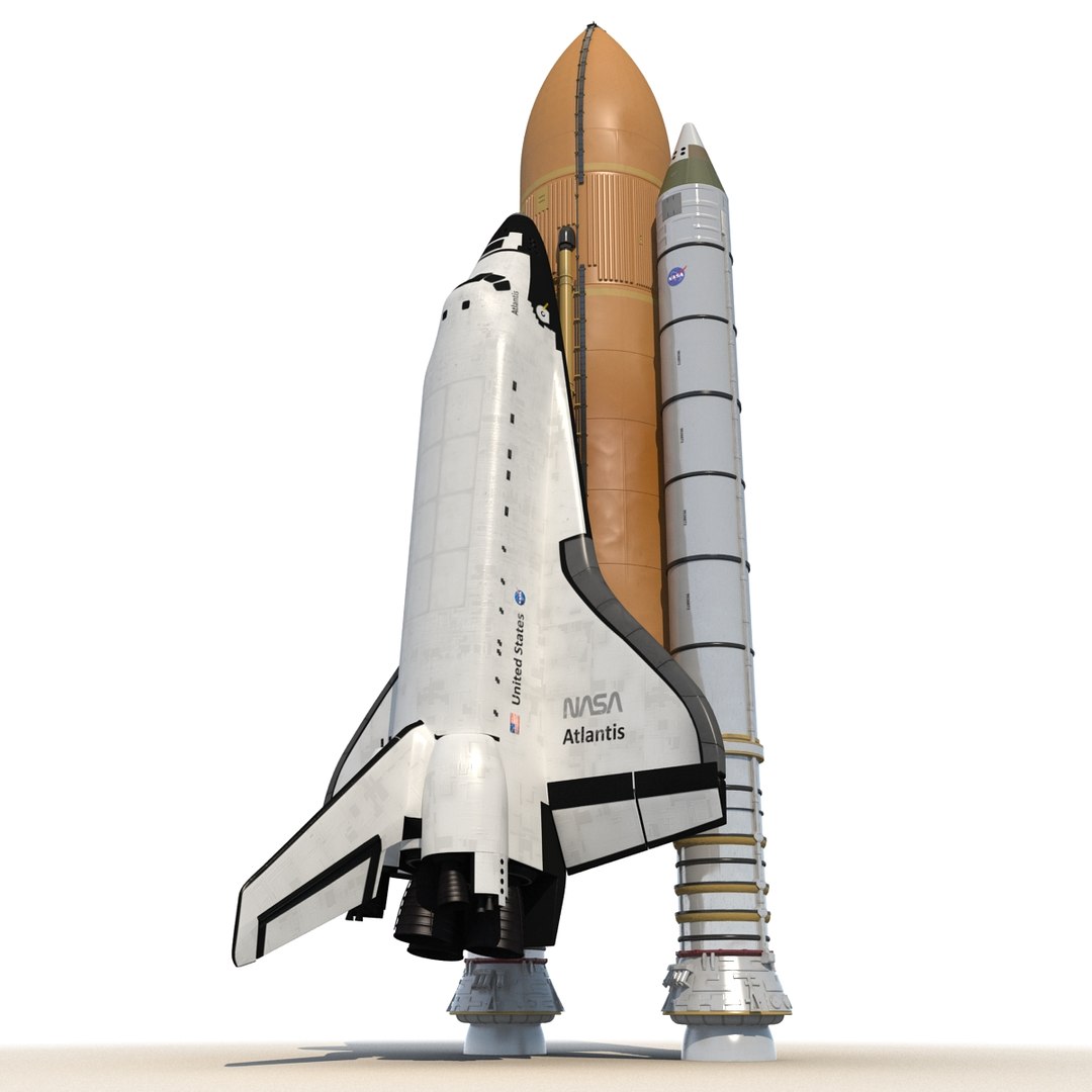 3d space shuttle boosters