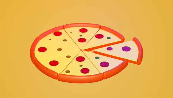 Low Poly Pizza Modelo 3D - TurboSquid 1998836