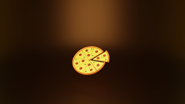 3D модель Low Poly Pizza - TurboSquid 1998836