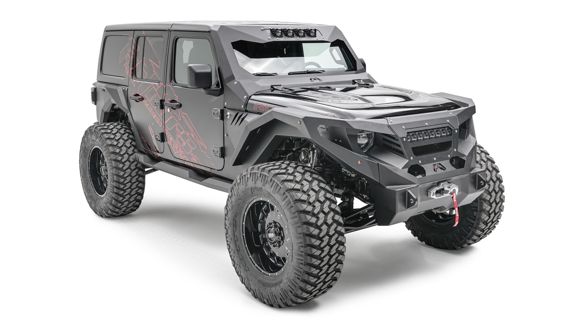 Front Bumper And Light Led RIGID Model - TurboSquid 2077676