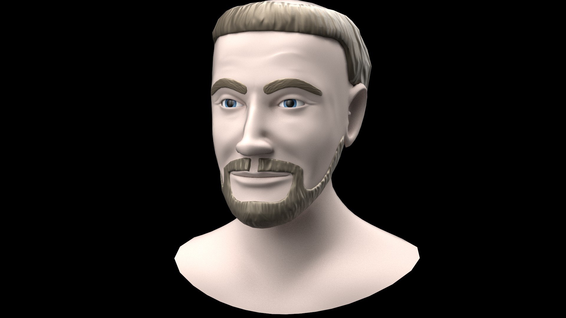 Joshua Pope Head Basemesh 3D Model - TurboSquid 1903069