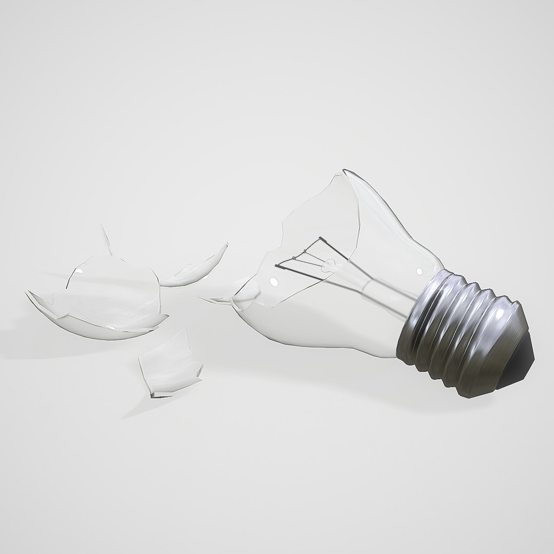 Broken Light Bulb 3D Model - TurboSquid 2148801