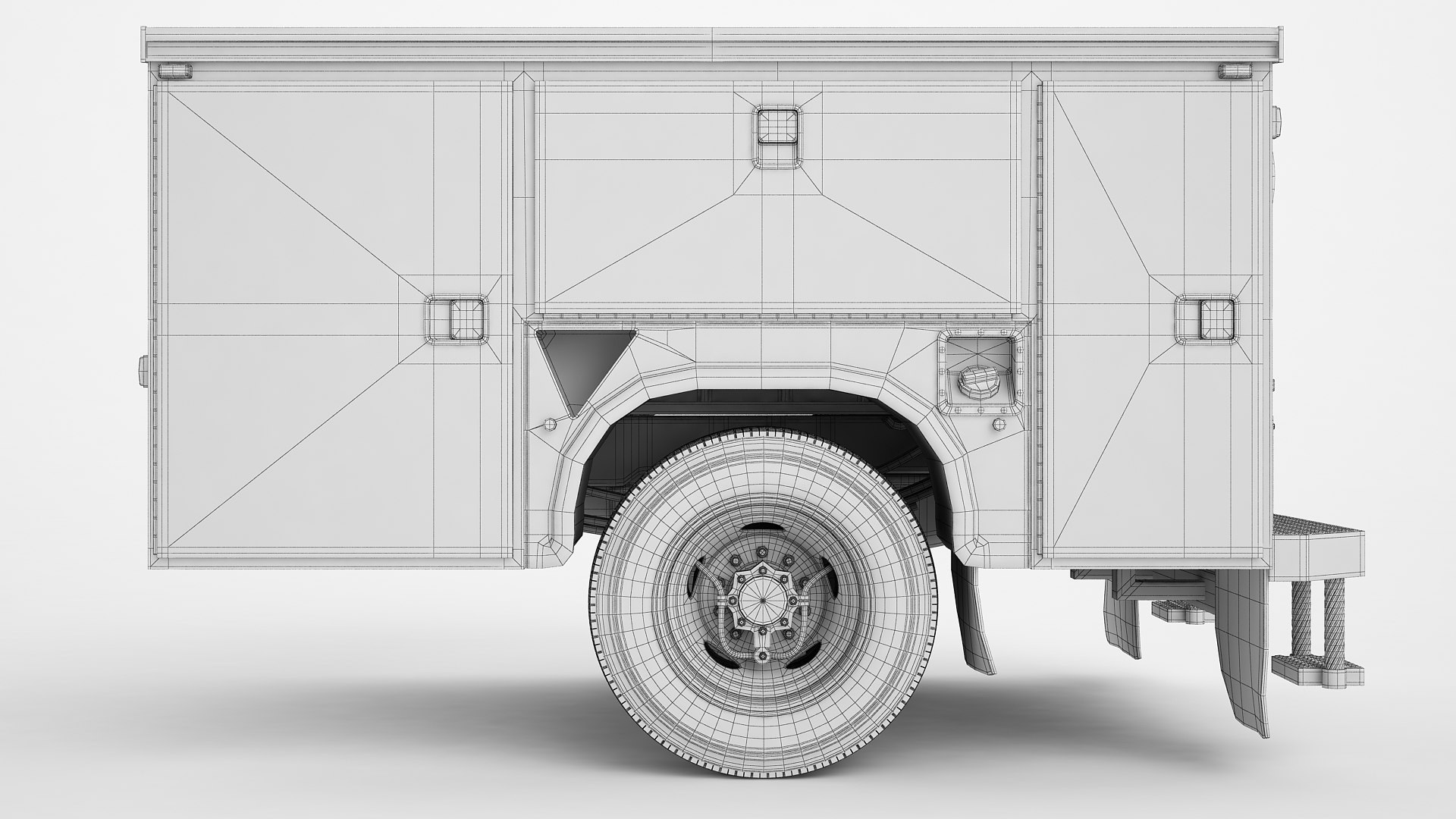 3D Enclosed Utility Truck Model - TurboSquid 1519183