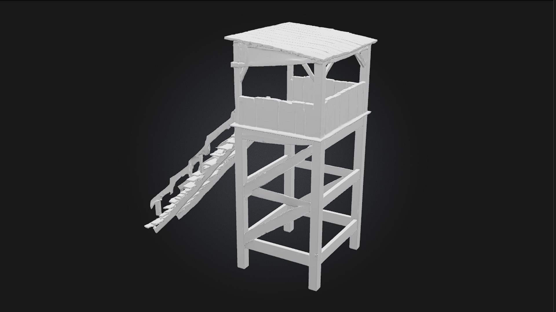 3D Model Watchtower Structure Sentinel Of The Skyline - TurboSquid 2402024