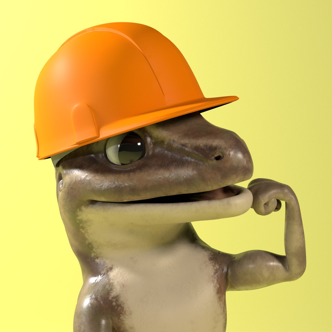 Lizard Cartoon 3D Model - TurboSquid 1460090