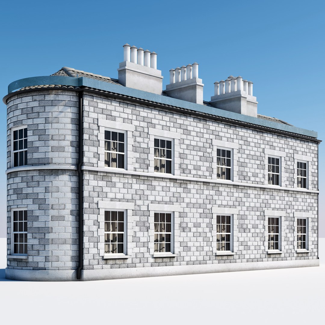 Manor House 3d Model