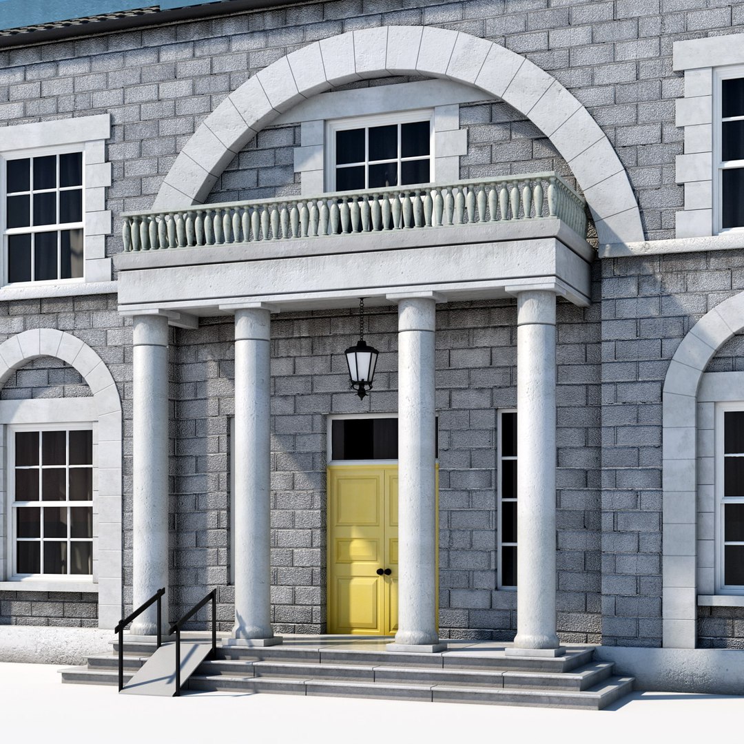 Manor House 3d Model