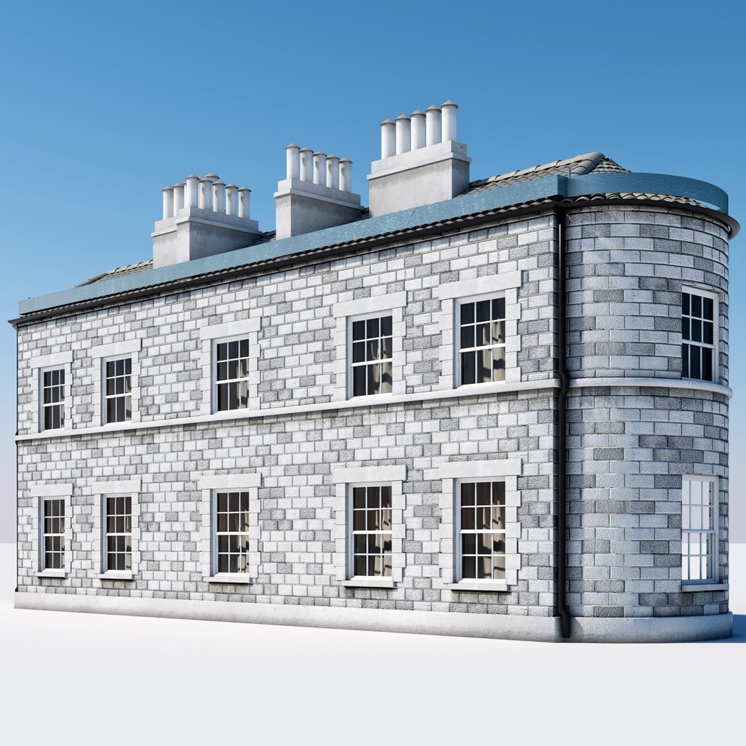 Manor House 3d Model