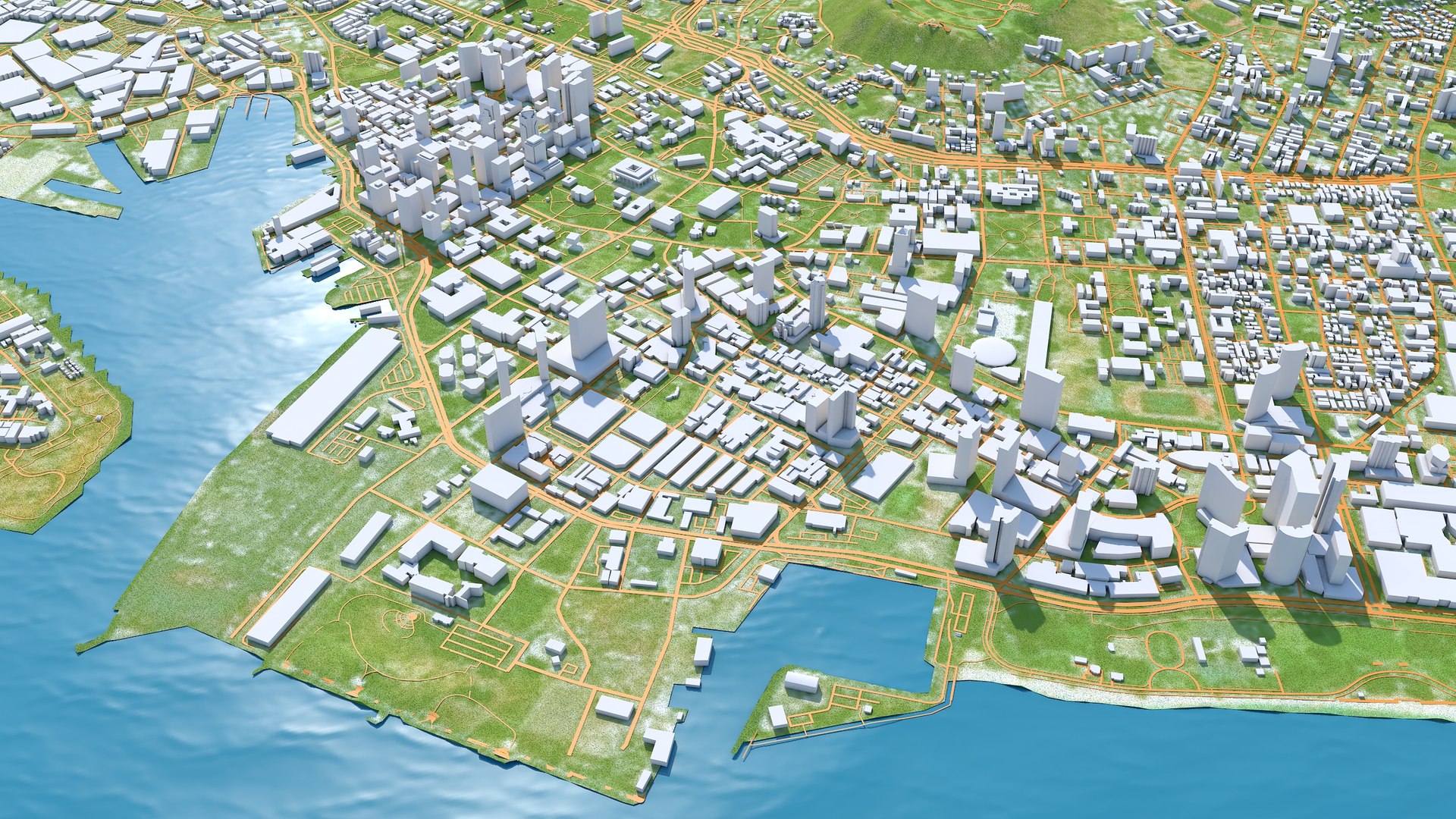 3D Oahu Island Terrain - TurboSquid 2042520