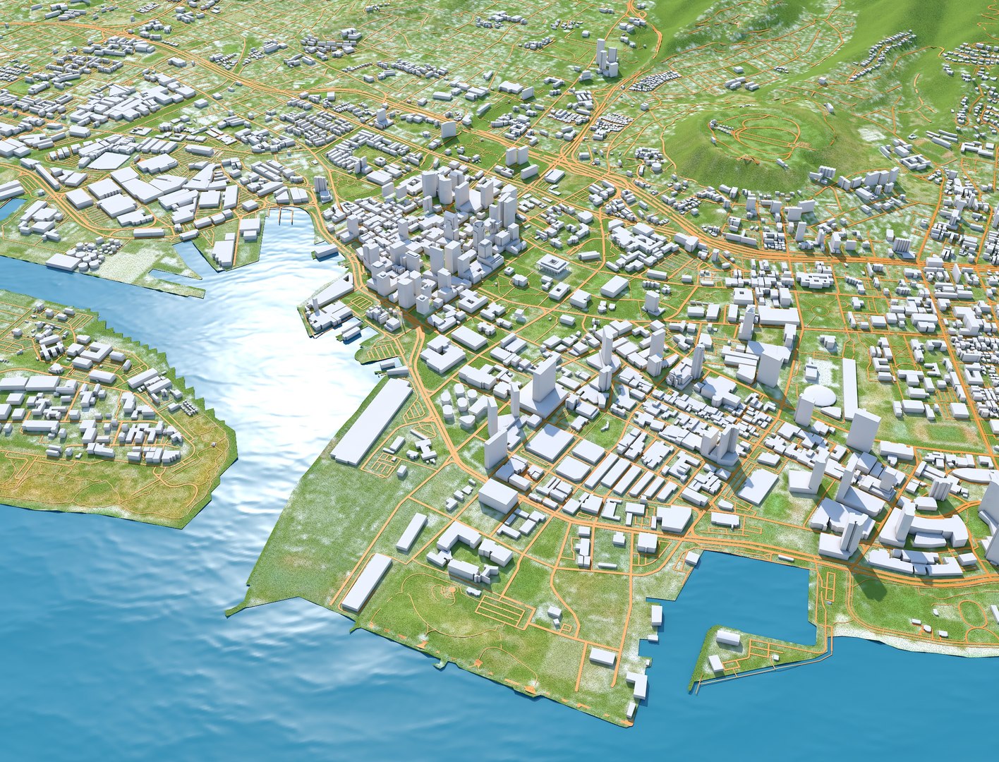 3D Oahu Island Terrain - TurboSquid 2042520