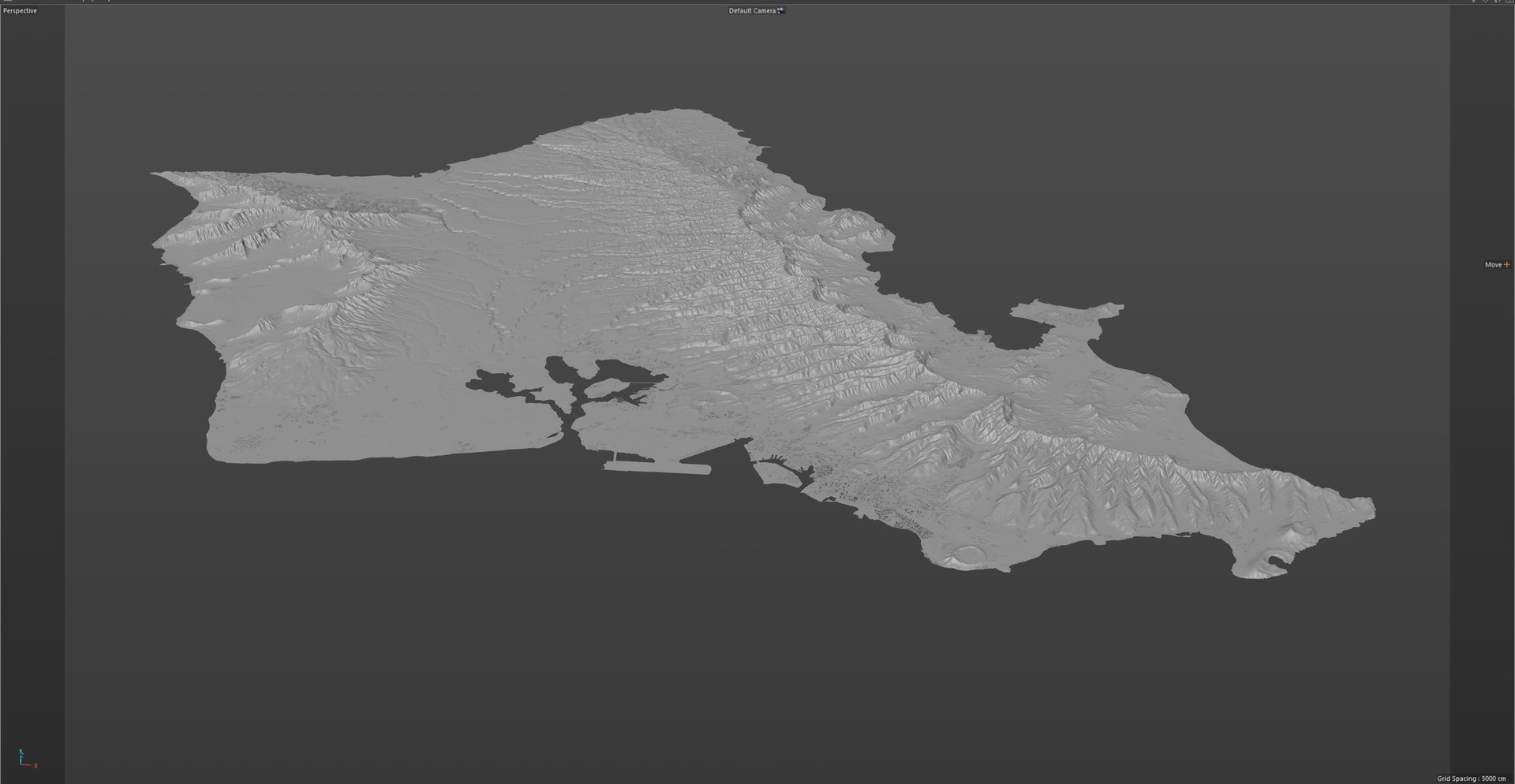 3D Oahu Island Terrain - TurboSquid 2042520