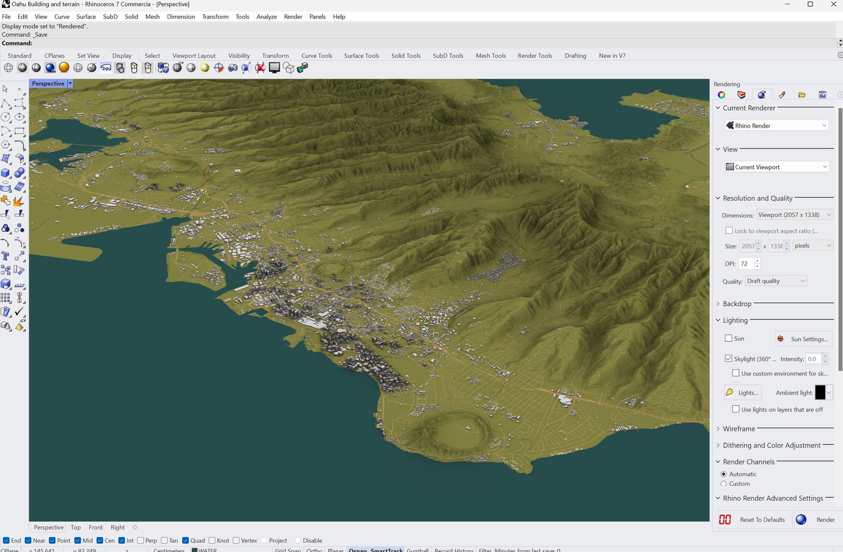 3D Oahu Island Terrain - TurboSquid 2042520