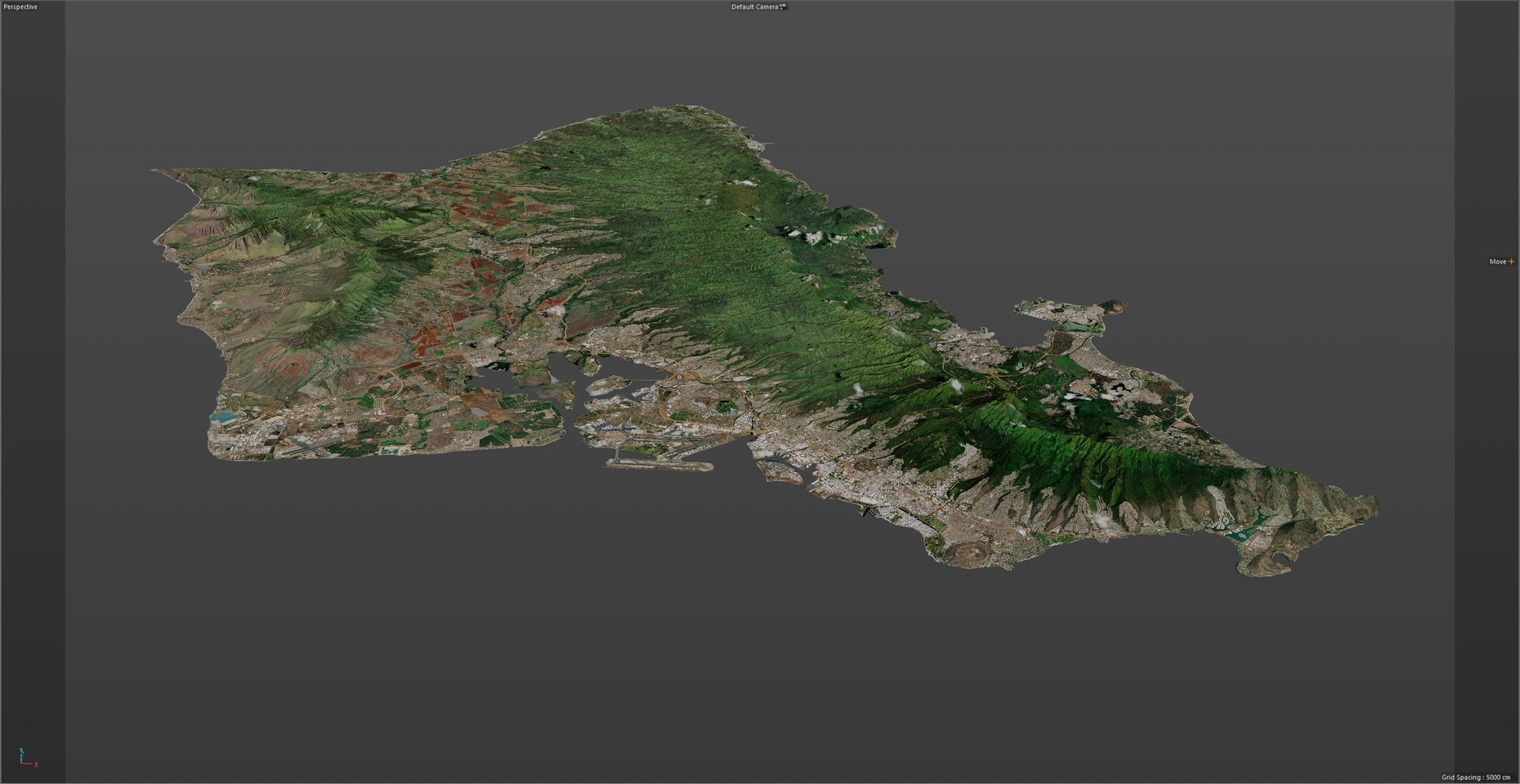 3D Oahu Island Terrain - TurboSquid 2042520