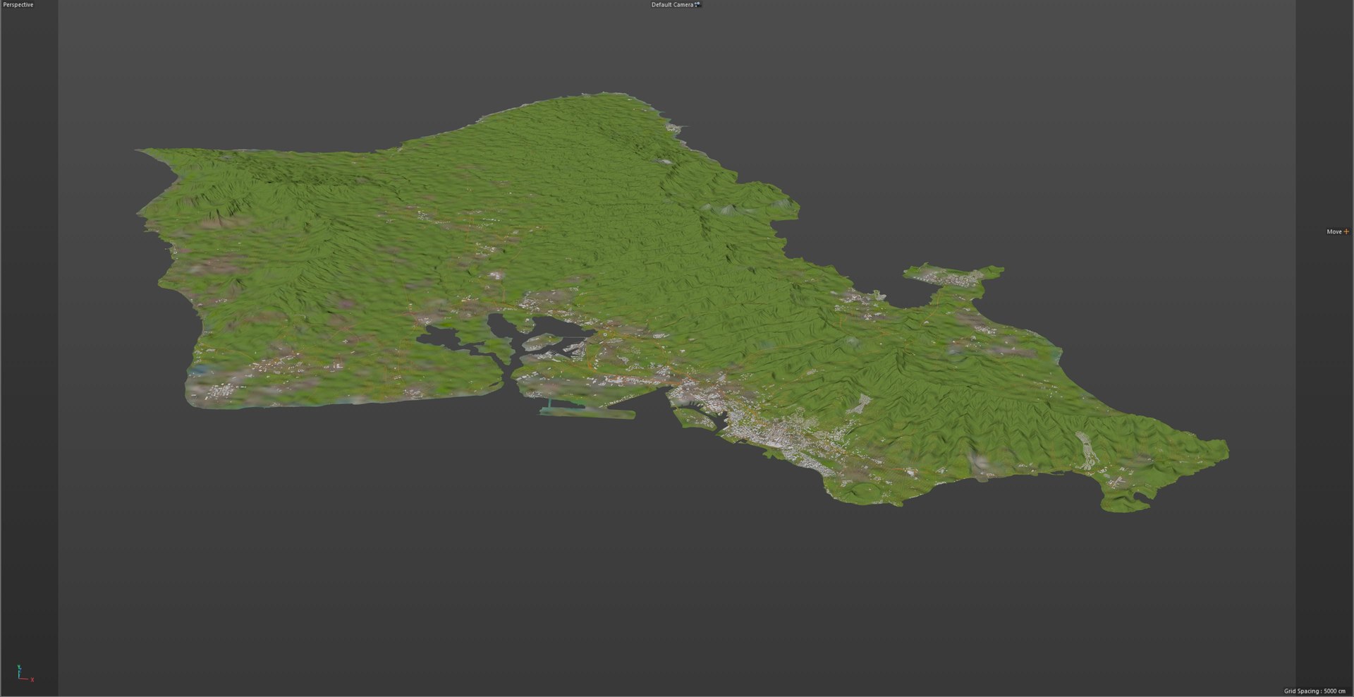 3D Oahu Island Terrain - TurboSquid 2042520