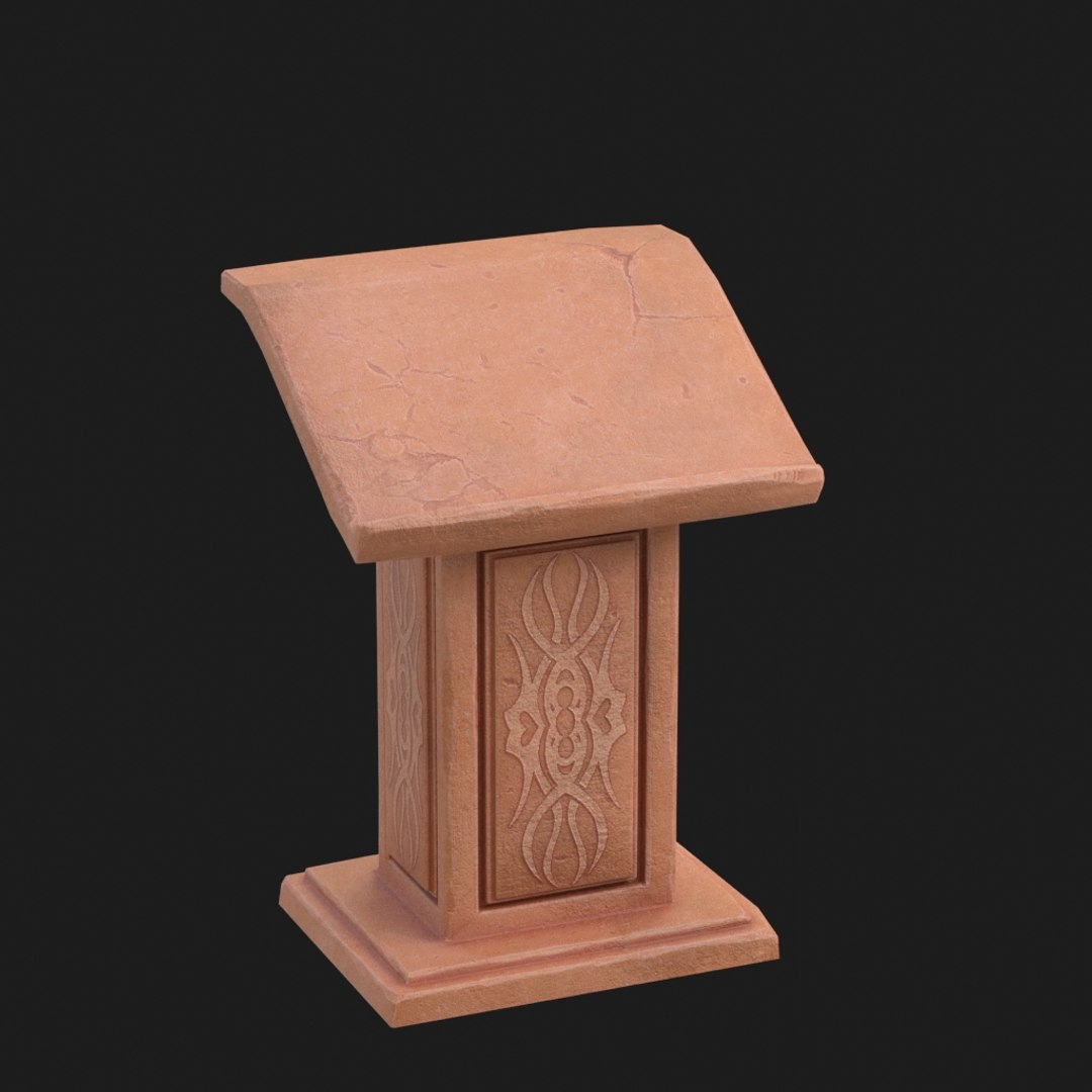 3D Pulpit Model - TurboSquid 1367274