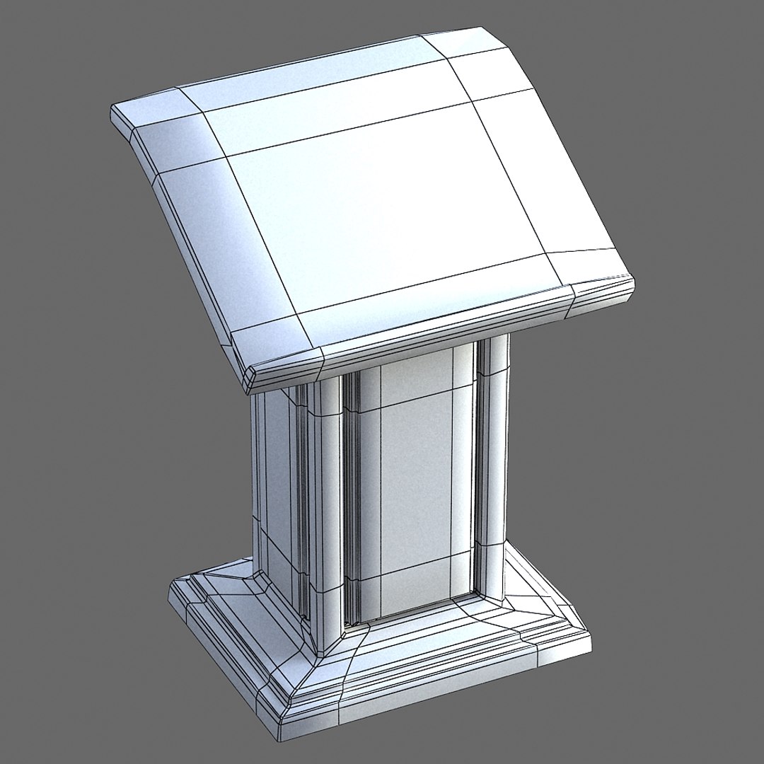 3D Pulpit Model - TurboSquid 1367274