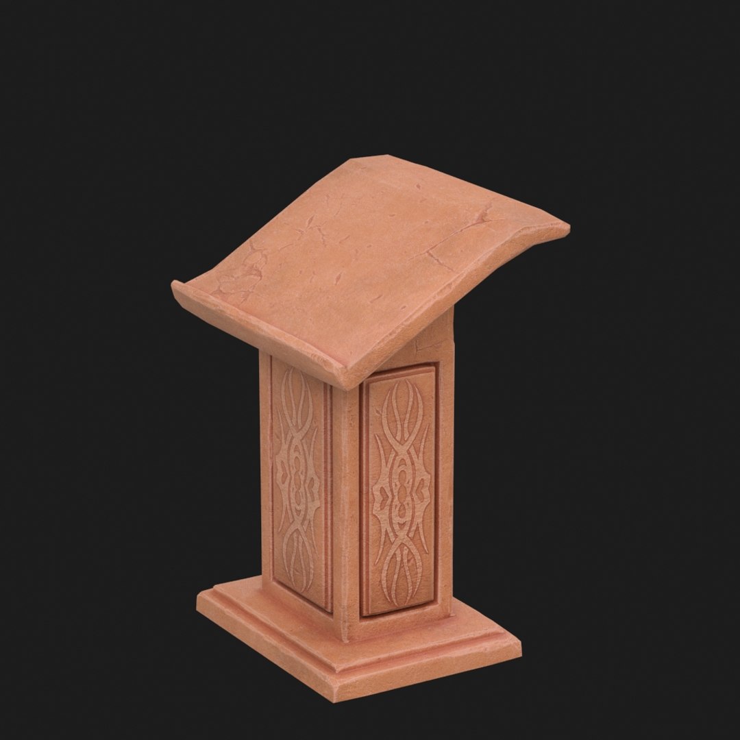 3D Pulpit Model - TurboSquid 1367274