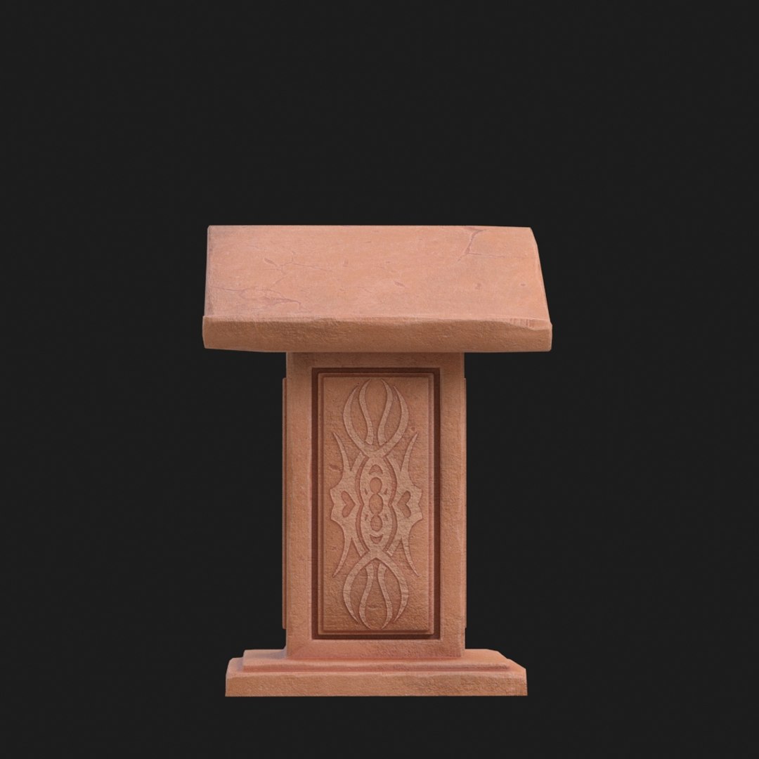 3D Pulpit Model - TurboSquid 1367274