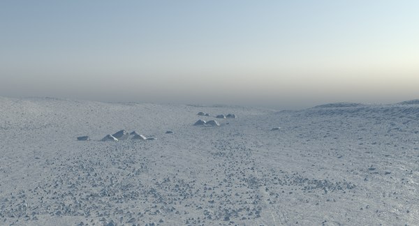 3d arctic surface model