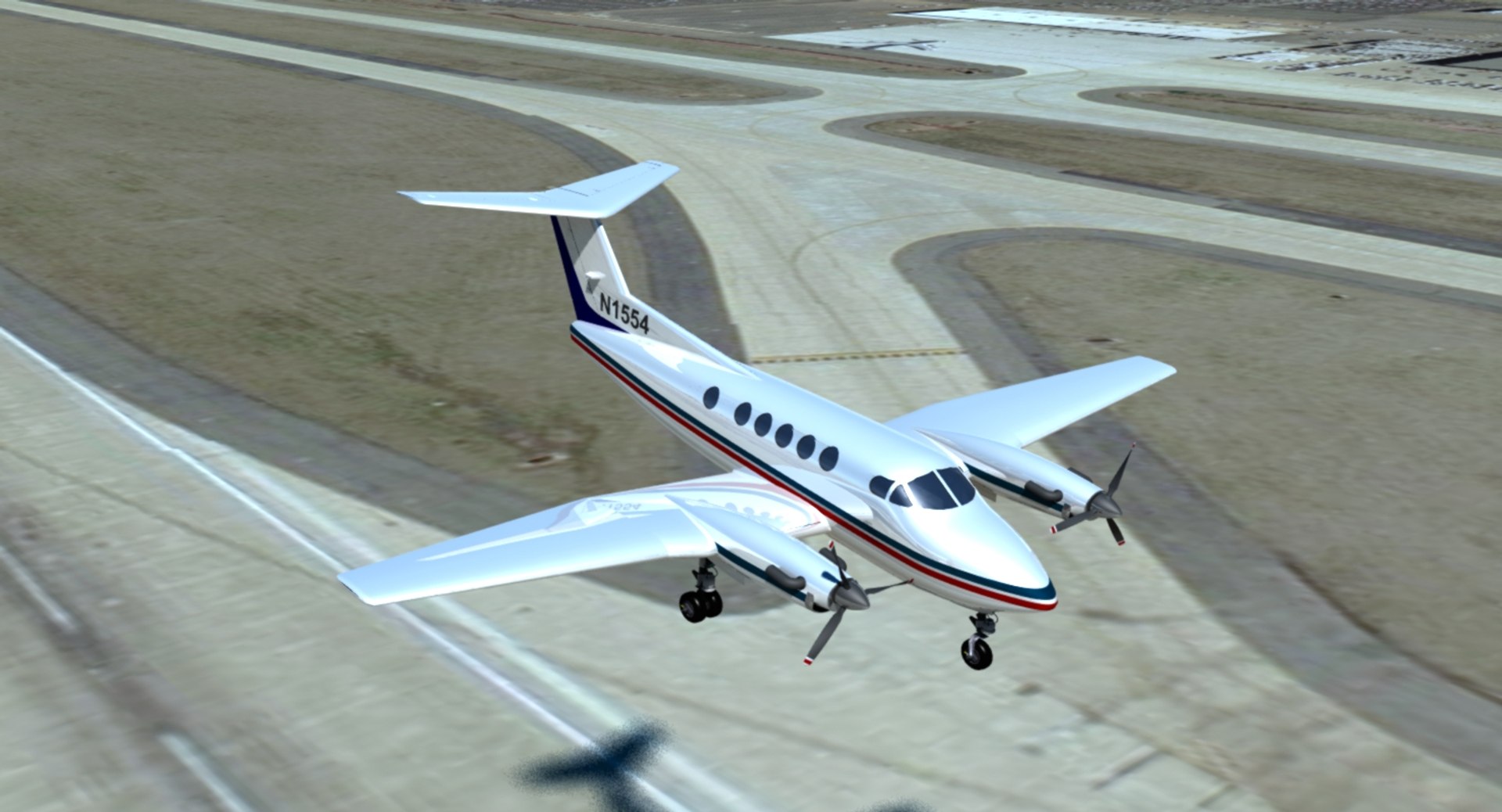 Small Aircraft Landing Airport Max