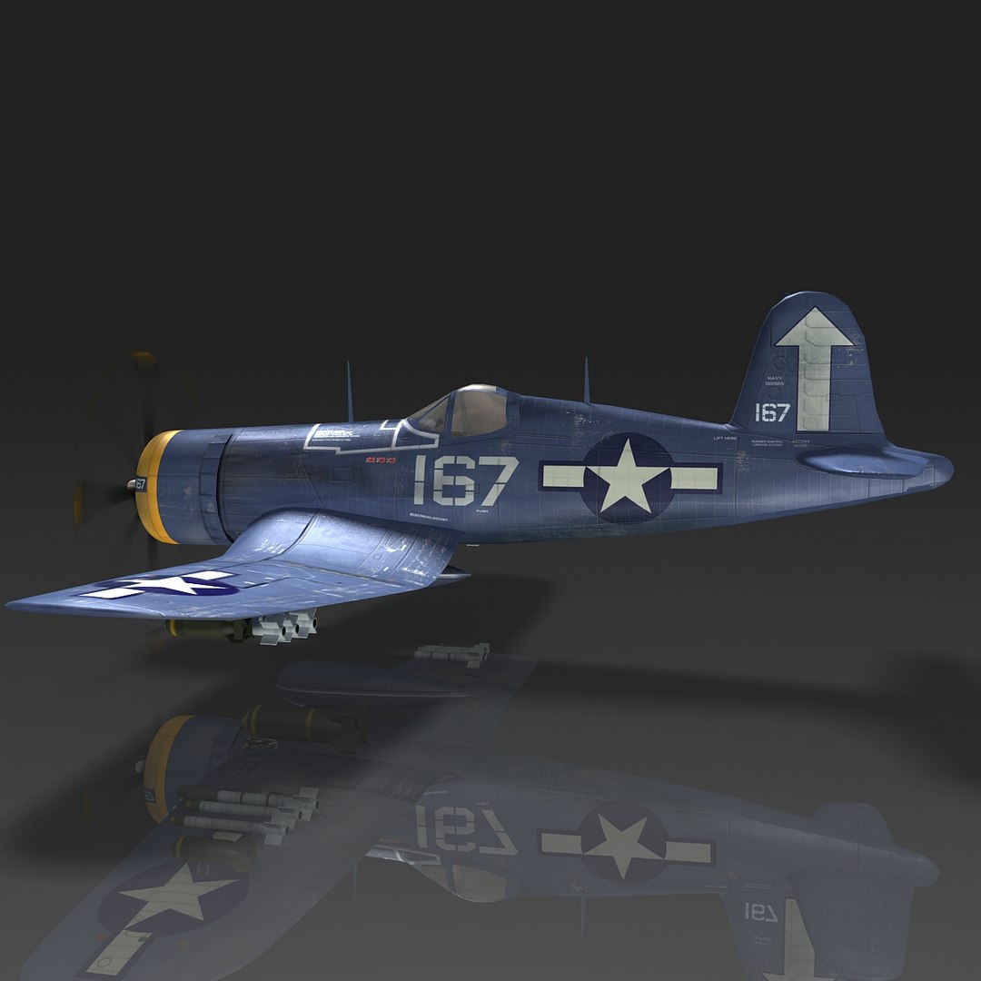 Vought F4u Corsair 3d Model