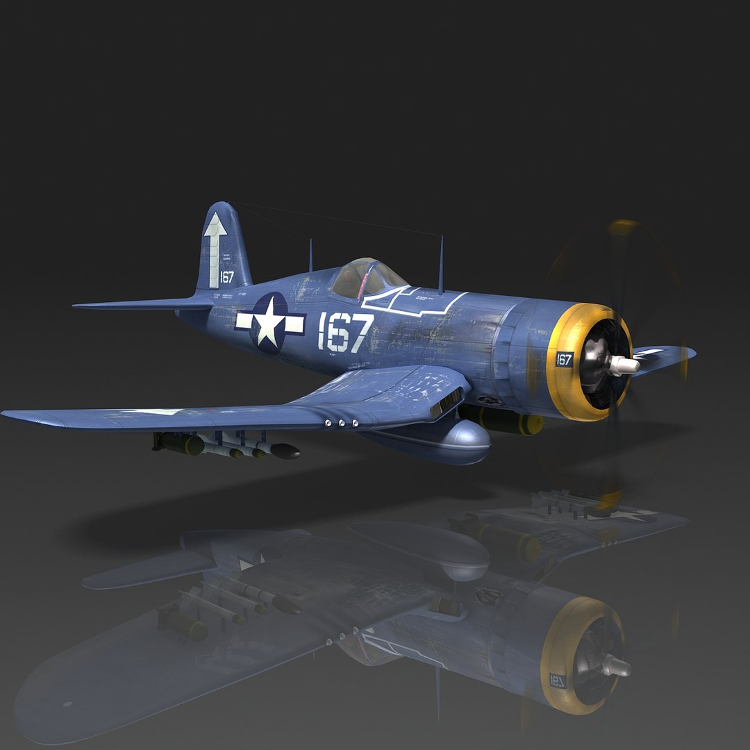 Vought F4u Corsair 3d Model