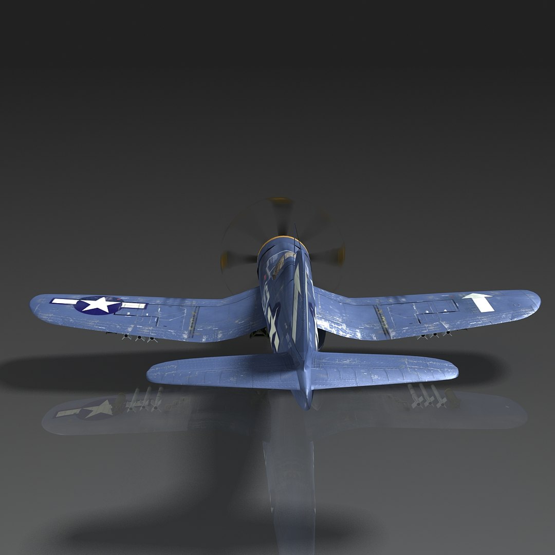 Vought F4u Corsair 3d Model
