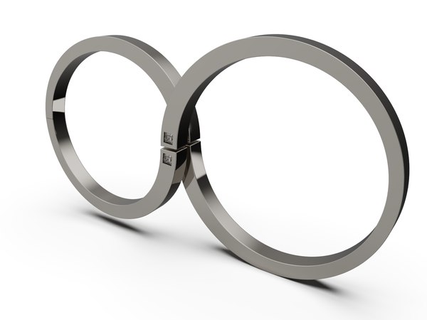 modelo 3d Bandas Infinity para parejas, tallas 4-14 de EE. UU ...
