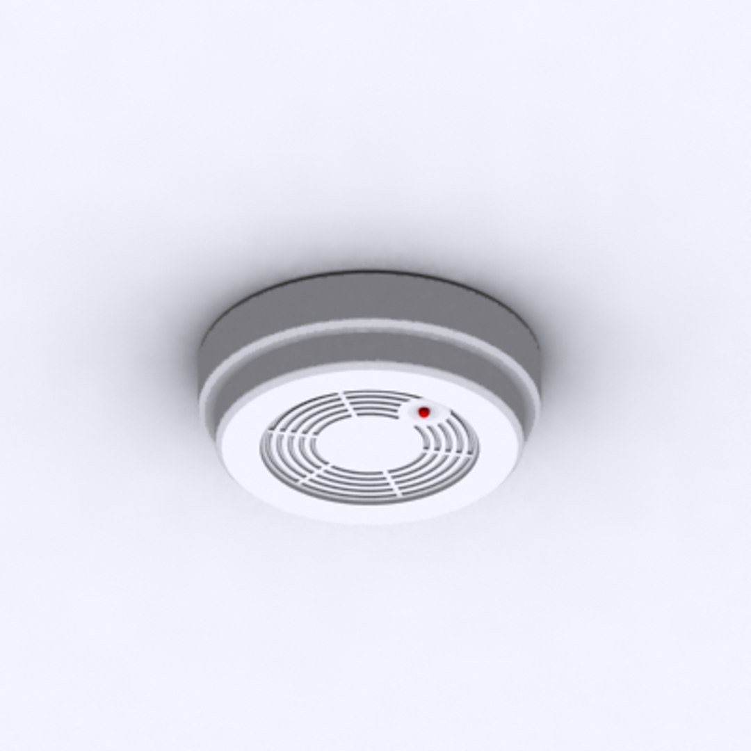 3d Smoke Detector Model