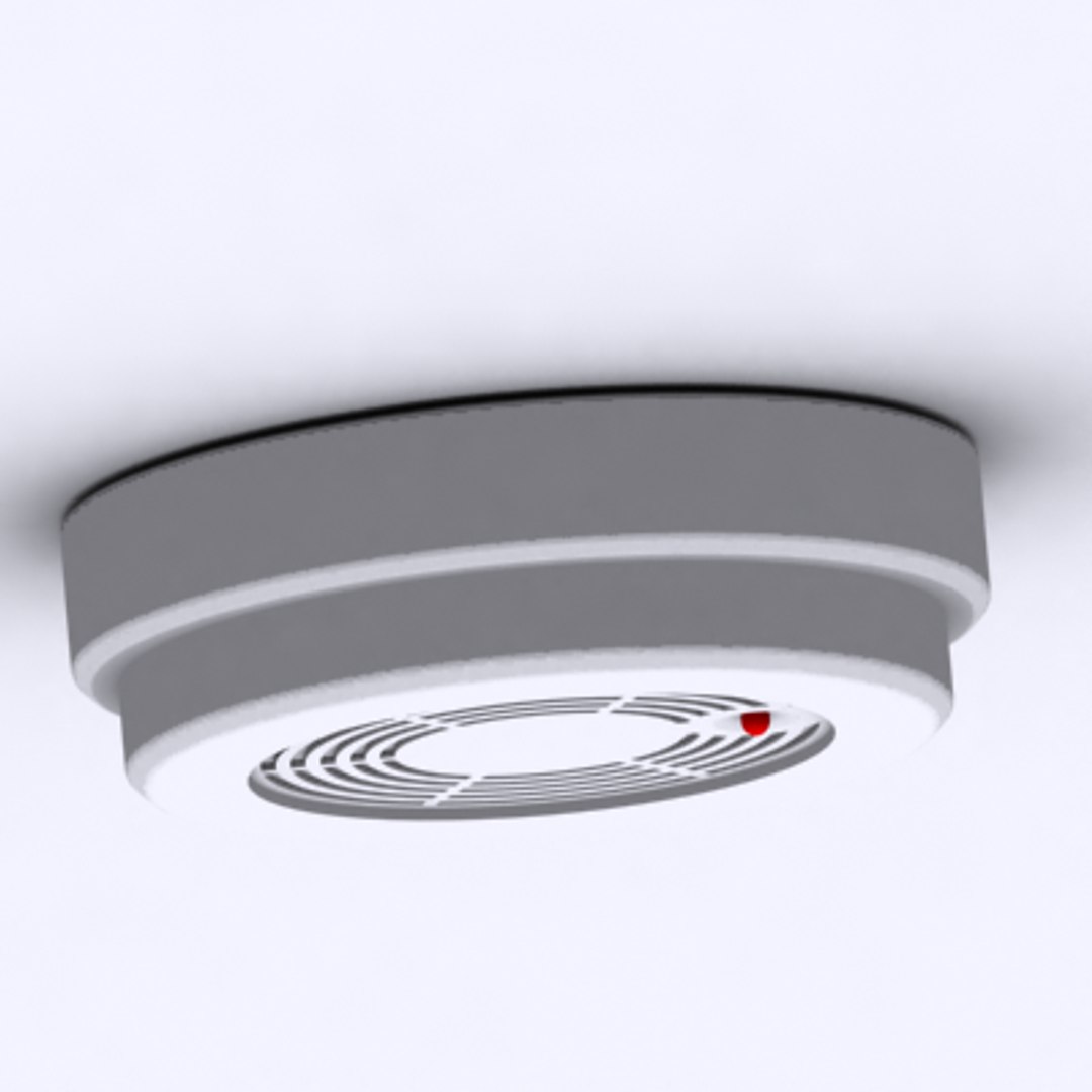 3d Smoke Detector Model