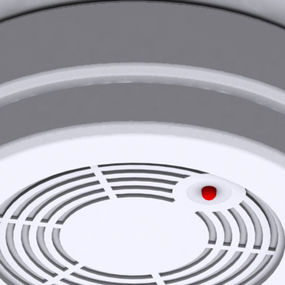 3d Smoke Detector Model